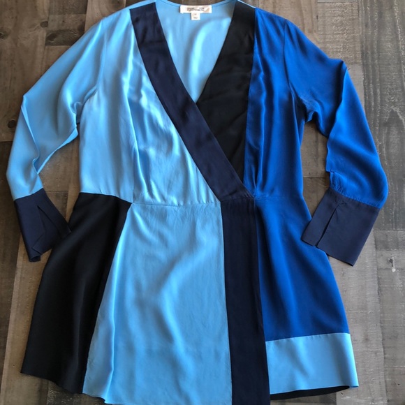 Diane Von Furstenberg | Dresses | Diane Von Furstenberg Color Block ...